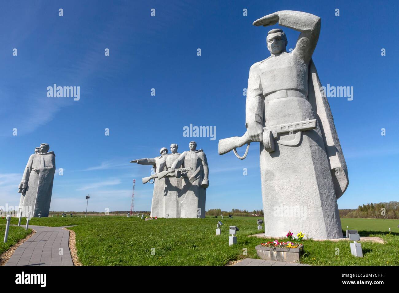 Volokolamsk, Russia.11 of May, 2020 View of the Memorial complex ...