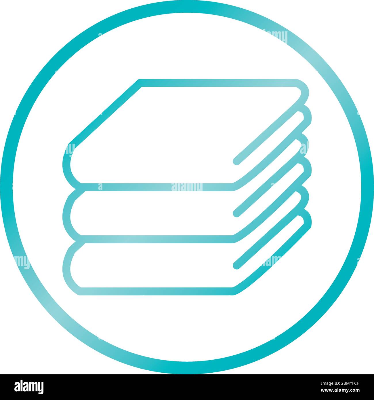 clothes pile icon over white background, gradient style, vector ...