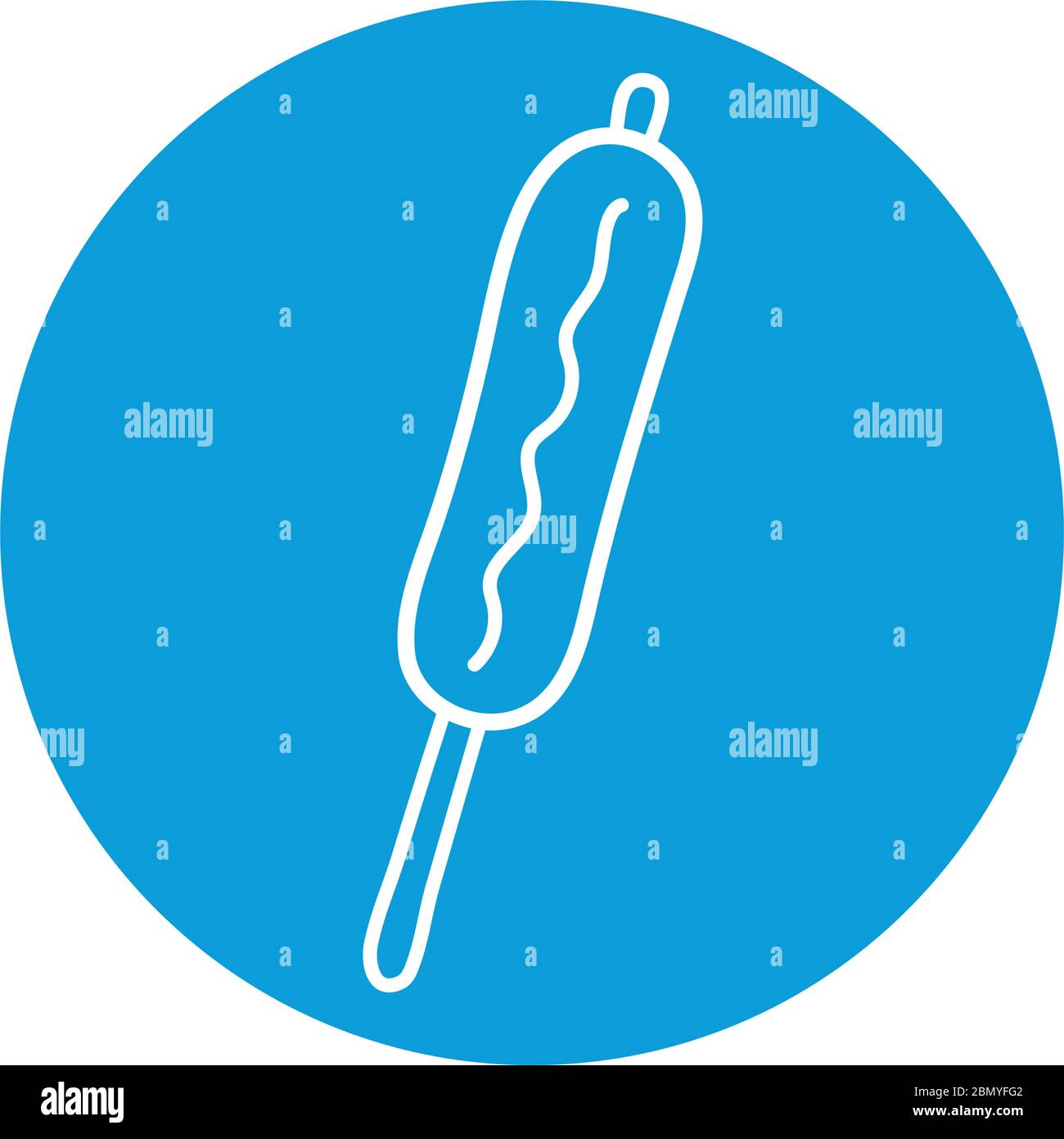 corn dog block style icon vector design Stock Vector Image & Art - Alamy