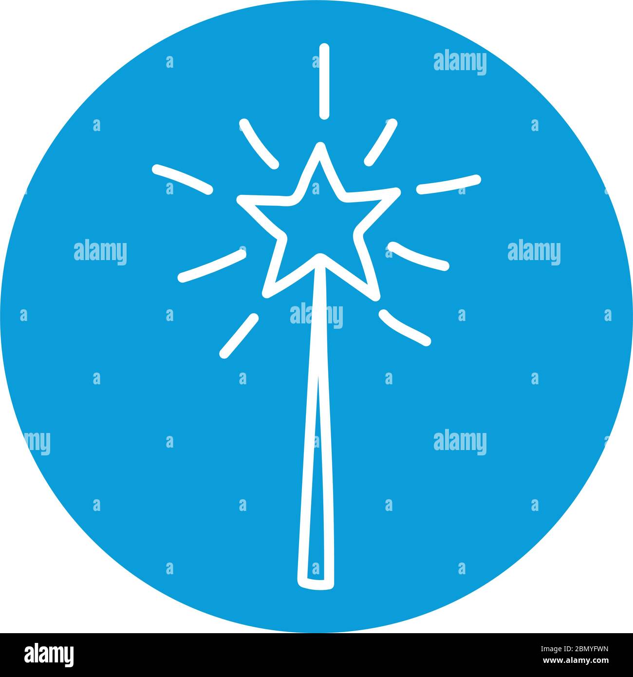 magic stick block style icon vector design Stock Vector Image & Art - Alamy