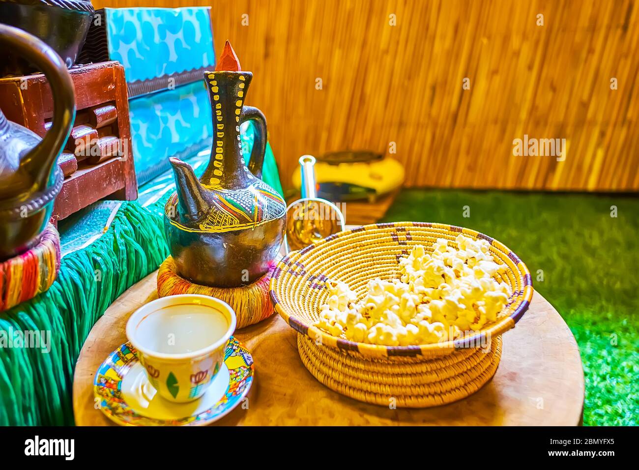 Explore Ethiopian coffee traditions, try hot black coffee, made in ...