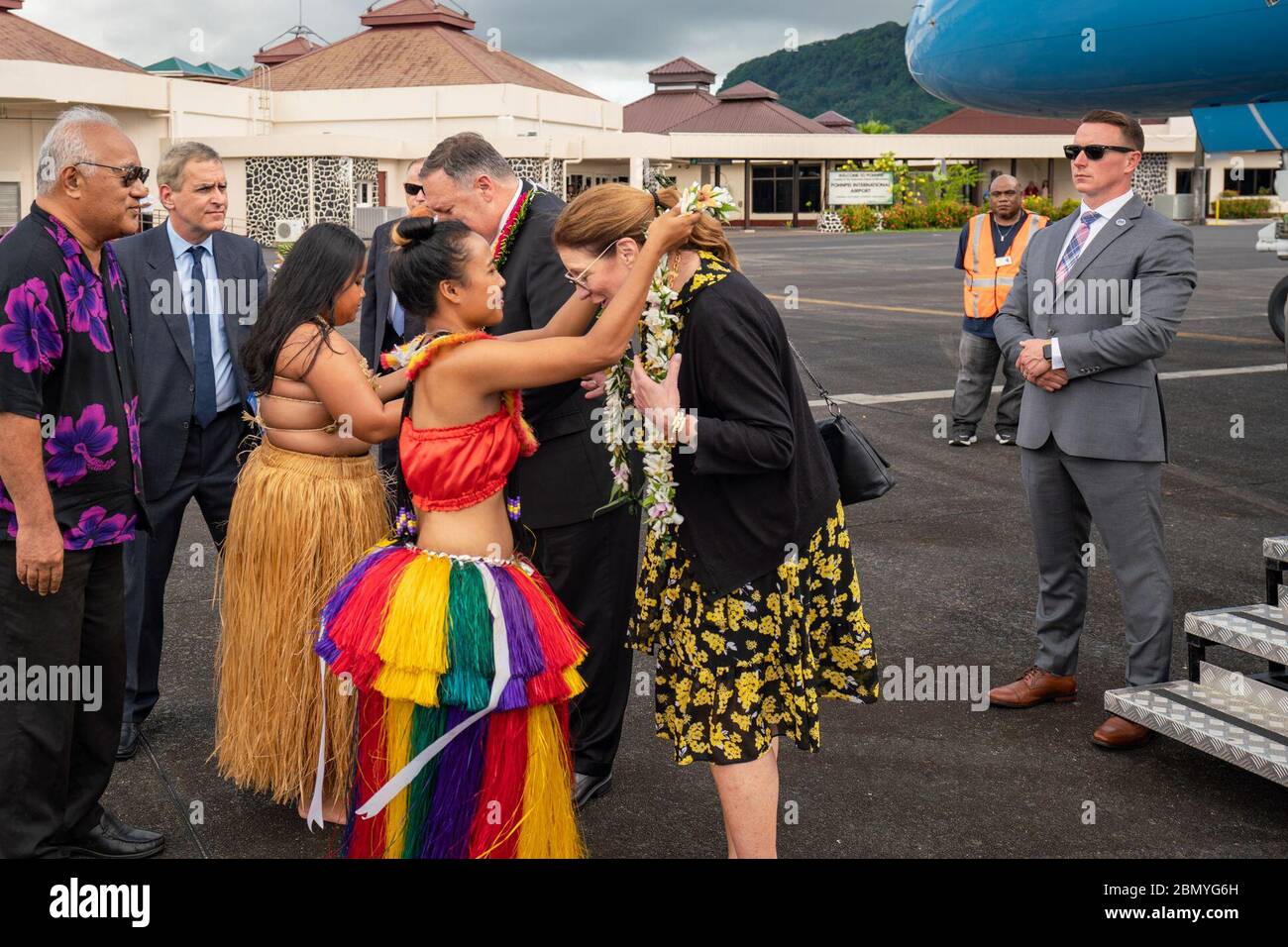 On August 5, 2019, U.S. Secretary of State Mike Pompeo and his wife ...