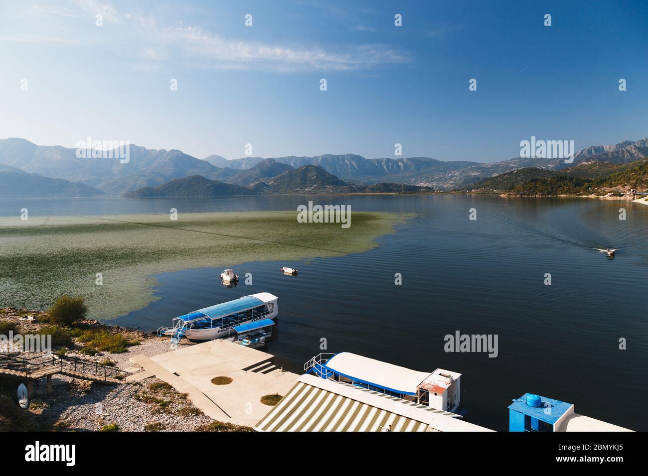 Montenegro, National Park Skadar Lake - September, 21 2018: A beautiful ...