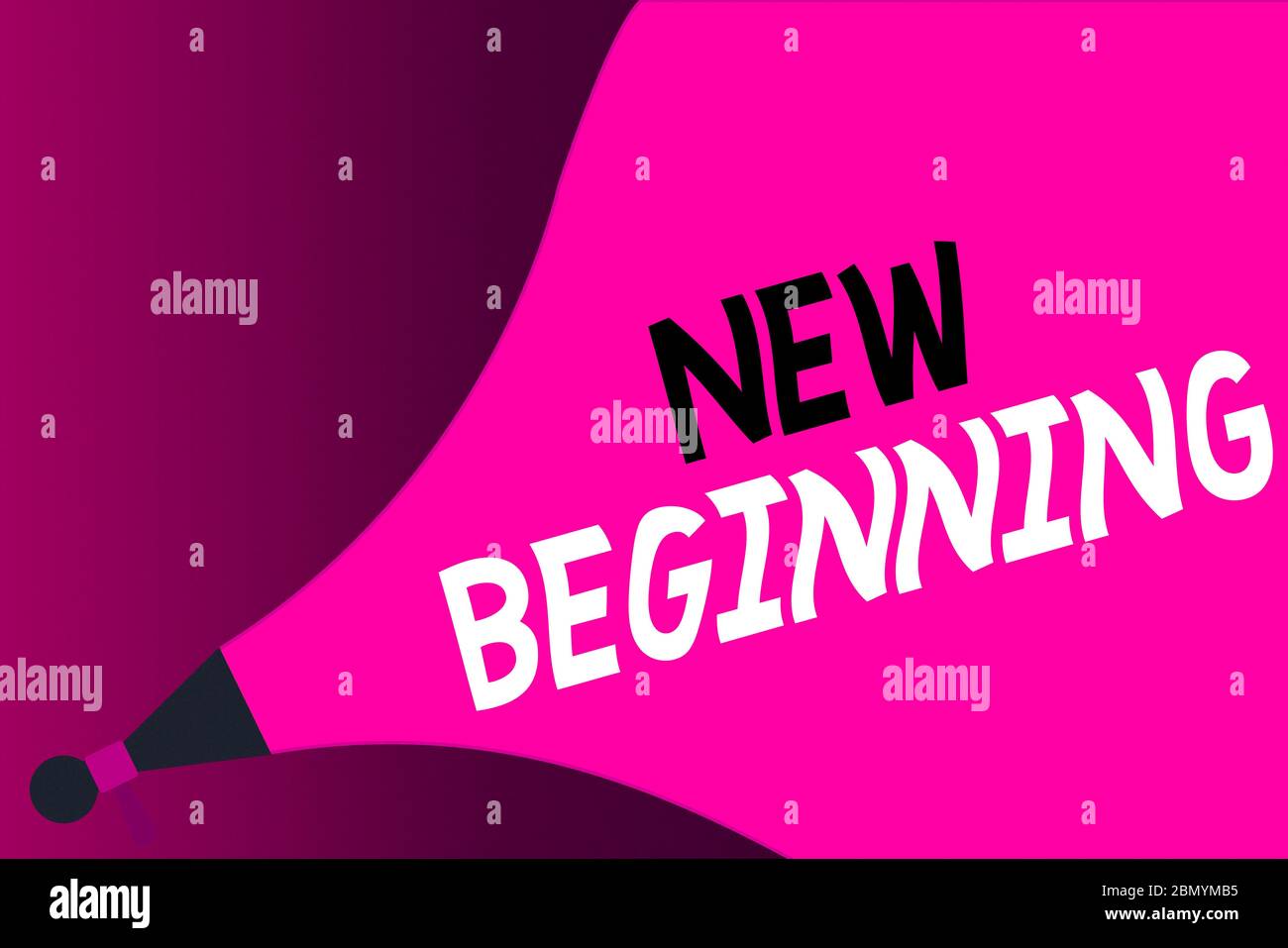 Conceptual hand writing showing New Beginning. Concept meaning ...