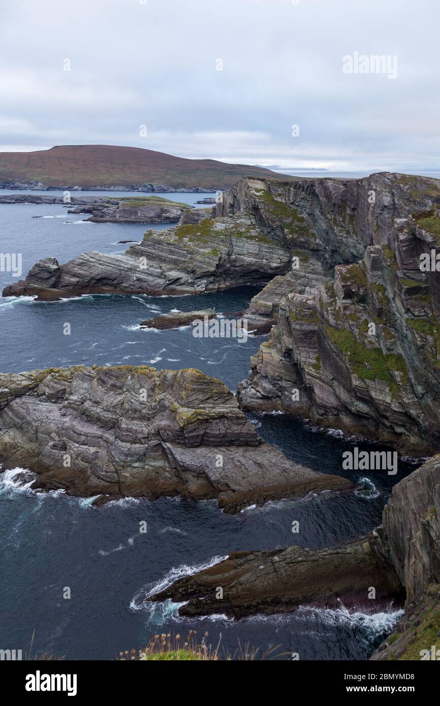 Ocean at Cliffs of Kerry Stock Photo - Alamy