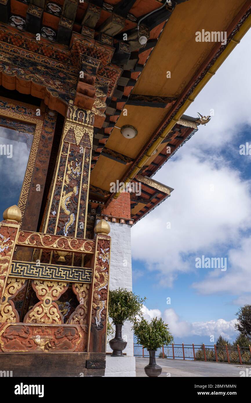 Bhutan, Dochula Pass. Druk Wangyel Lhakhng temple. Memorial to ...