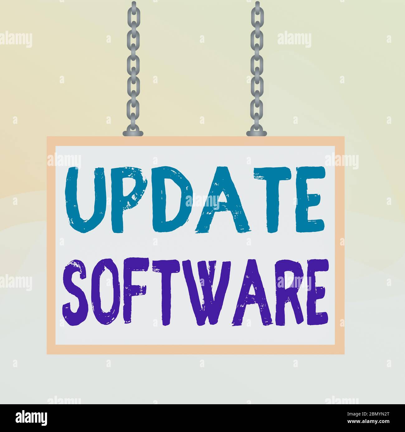 Writing note showing Update Software. Business concept for replacing program with a newer ...
