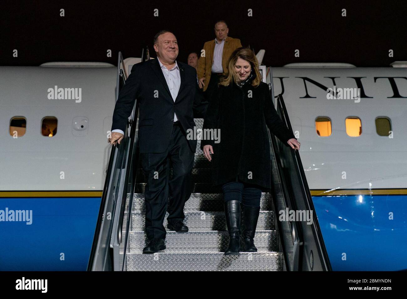 Secretary of State Mike Pompeo arrives in San Jose, California, on ...