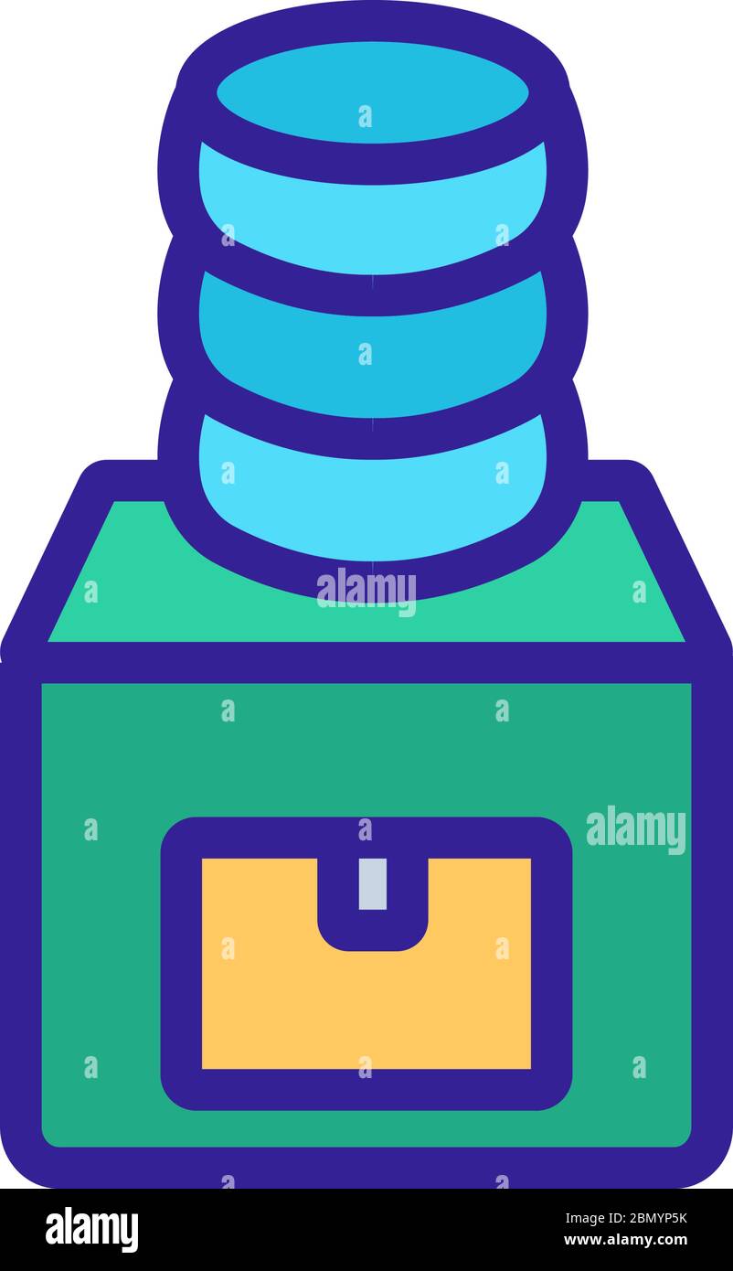 water filling machine icon vector outline illustration Stock Vector ...