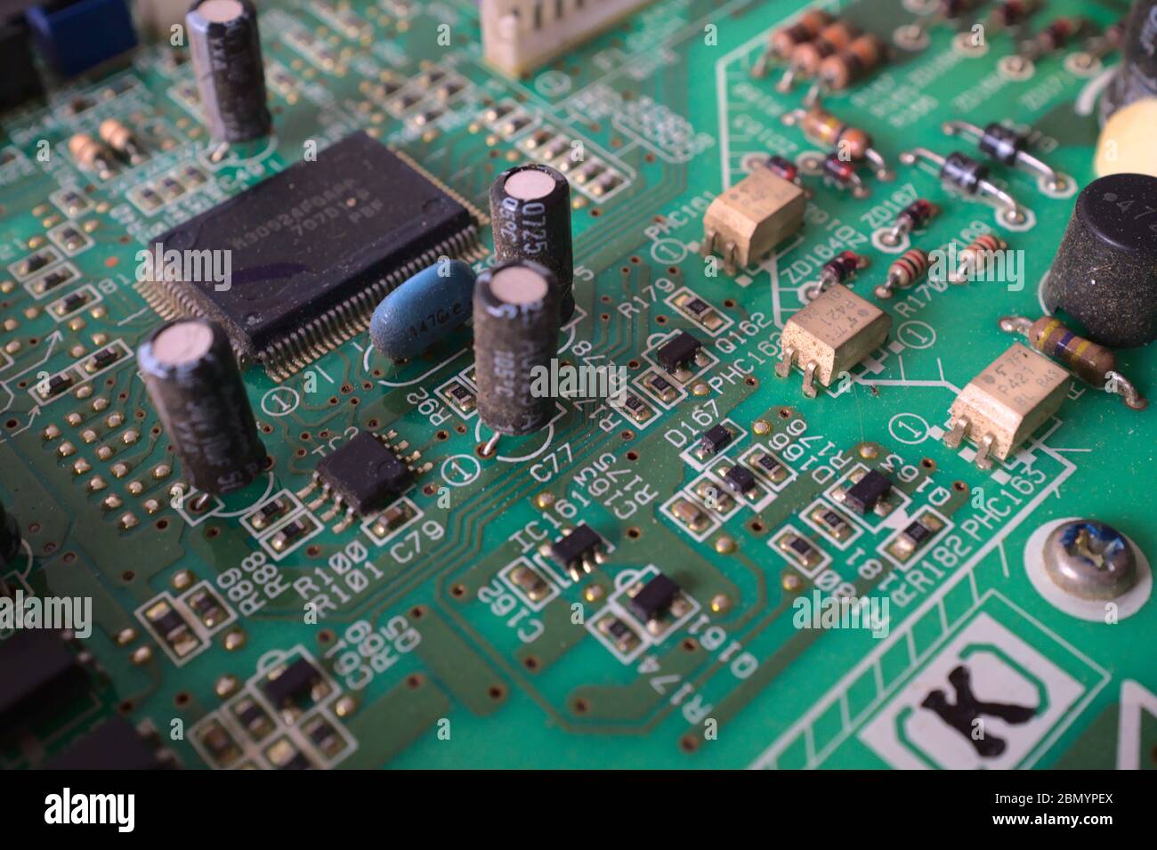 Circuit Board close up Stock Photo - Alamy