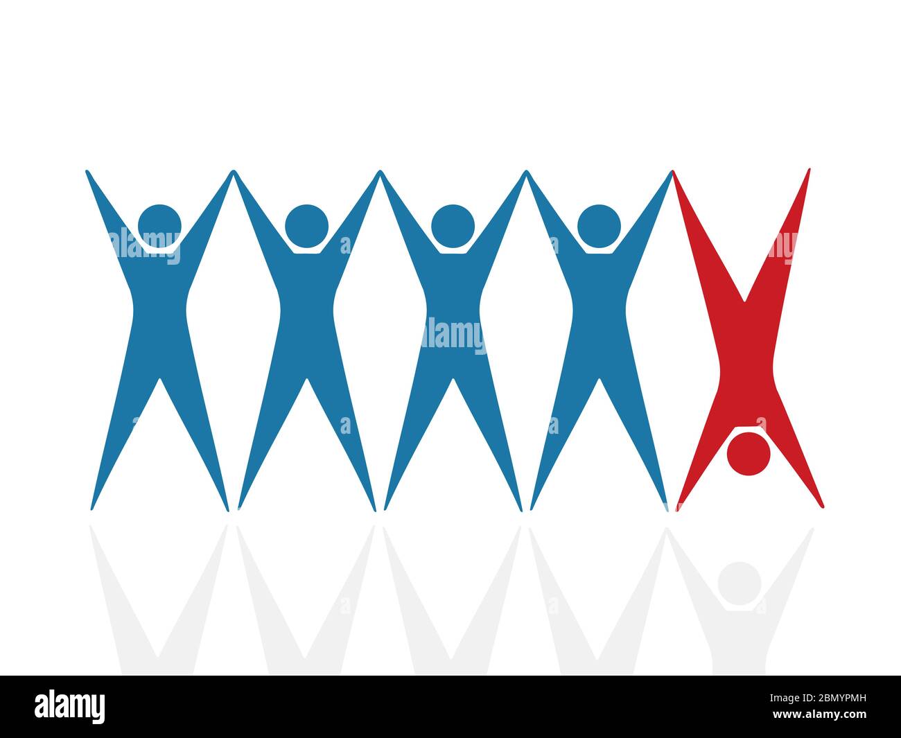 stands out from the crowd Stock Vector Image & Art - Alamy