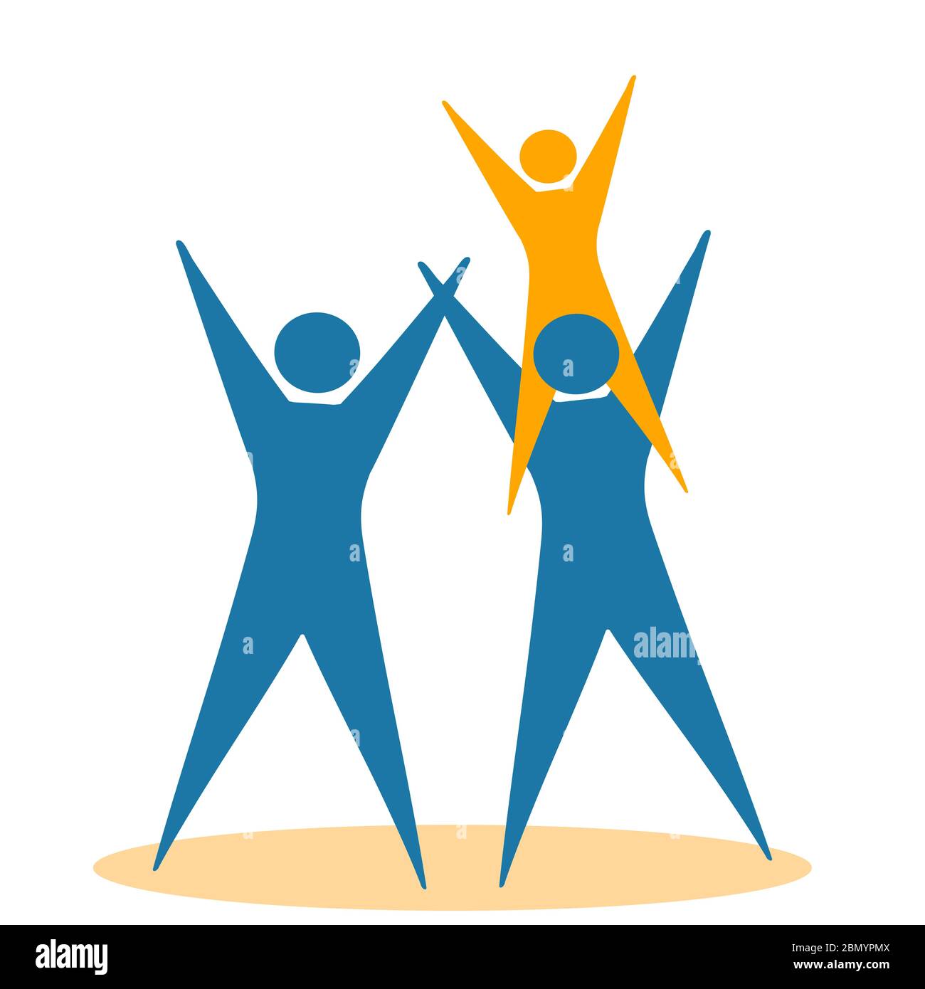 abstract happy family on white Stock Vector Image & Art - Alamy