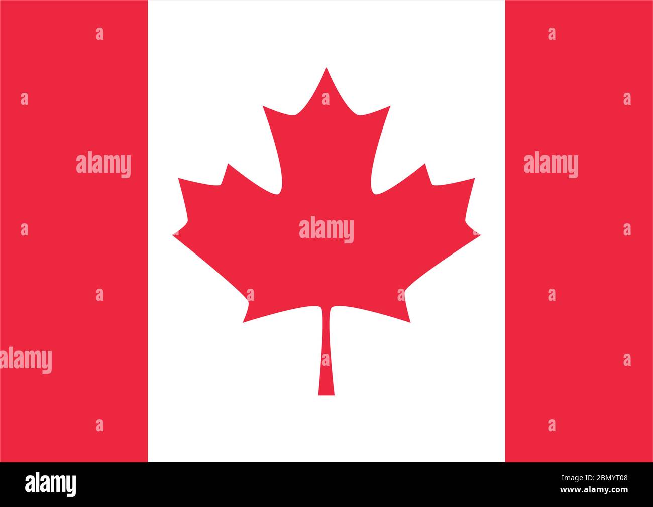 canada day, national freedom flag emblem vector illustration flat style ...
