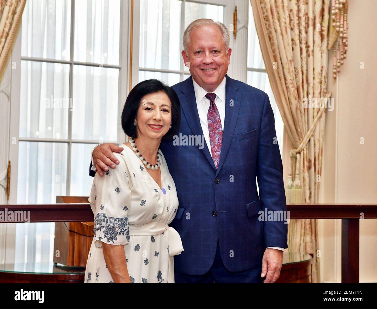 Under Secretary Shannon Poses for a Photo With Mrs. Shannon Under ...