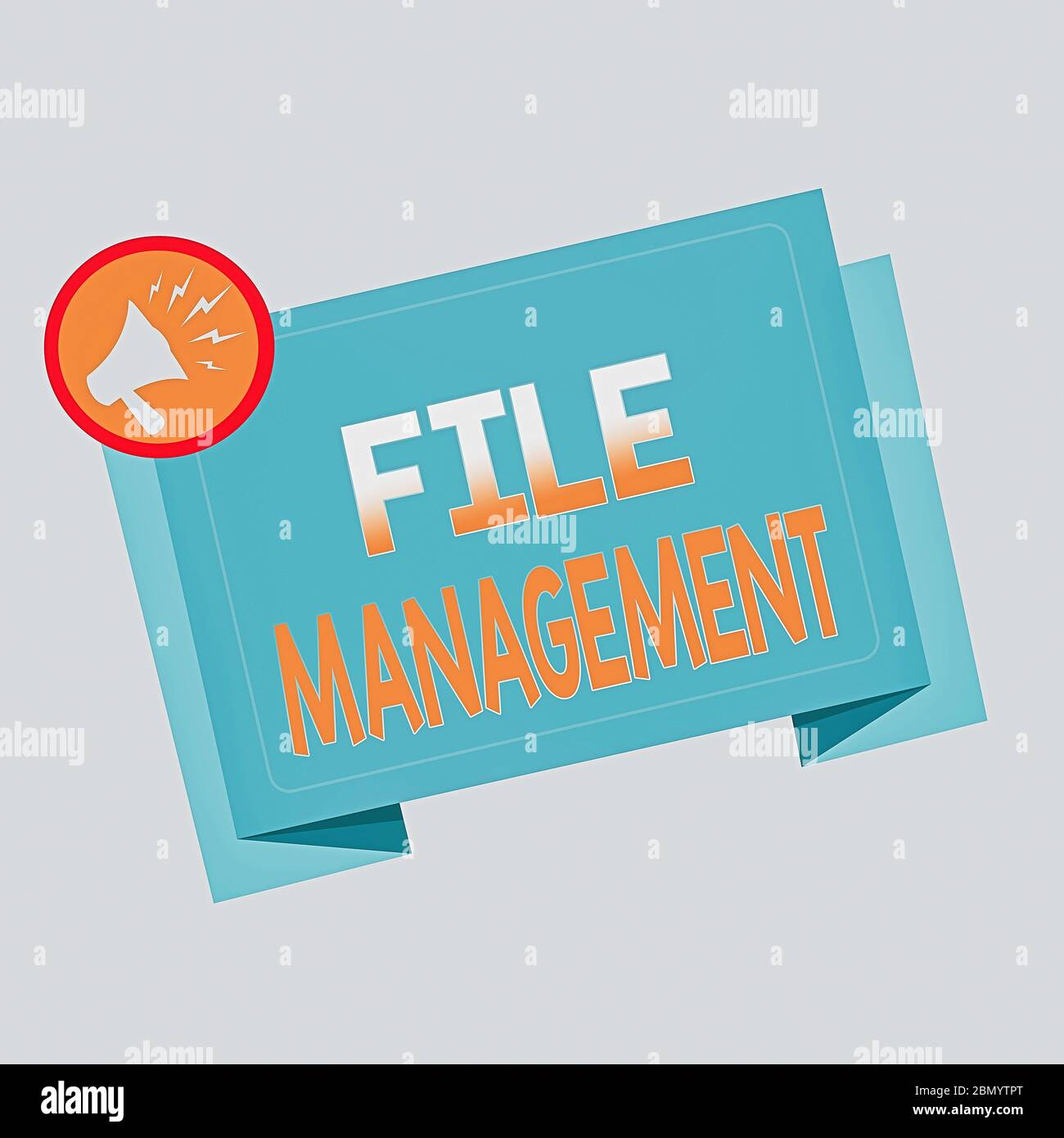 Text sign showing File Management. Business photo text computer program ...