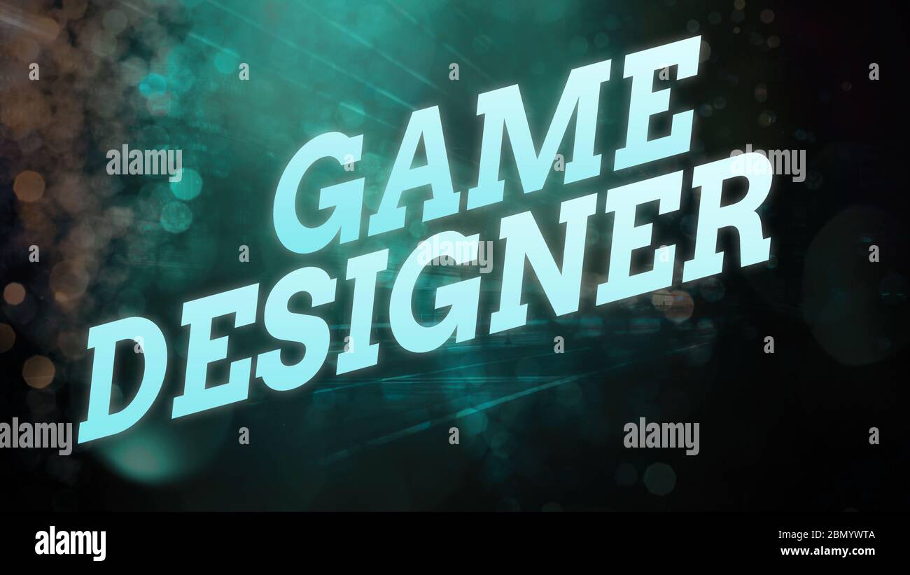 Text sign showing Game Designer. Business photo showcasing Campaigner Pixel Scripting ...