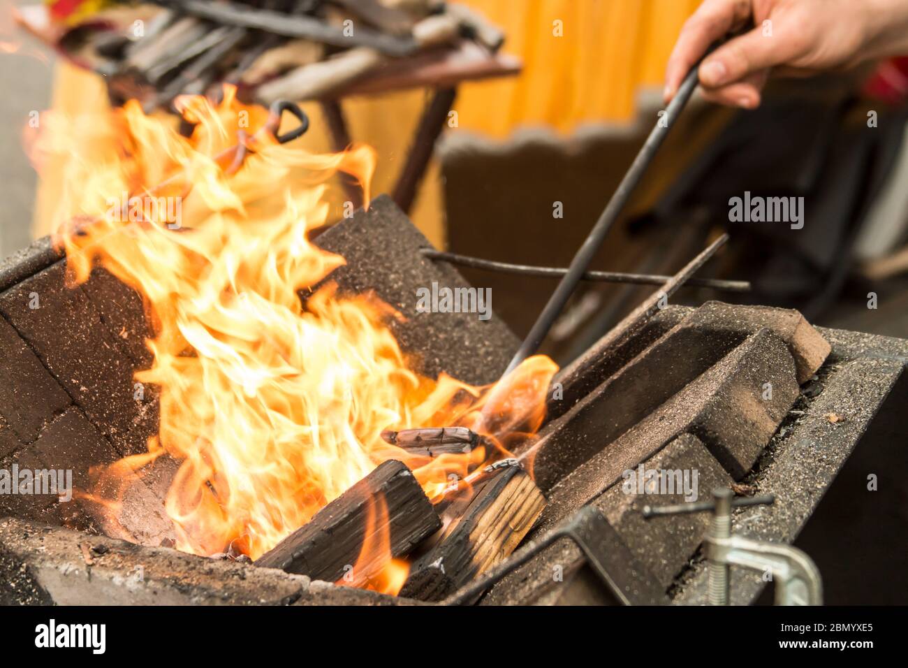 Hot iron forge hi-res stock photography and images - Alamy