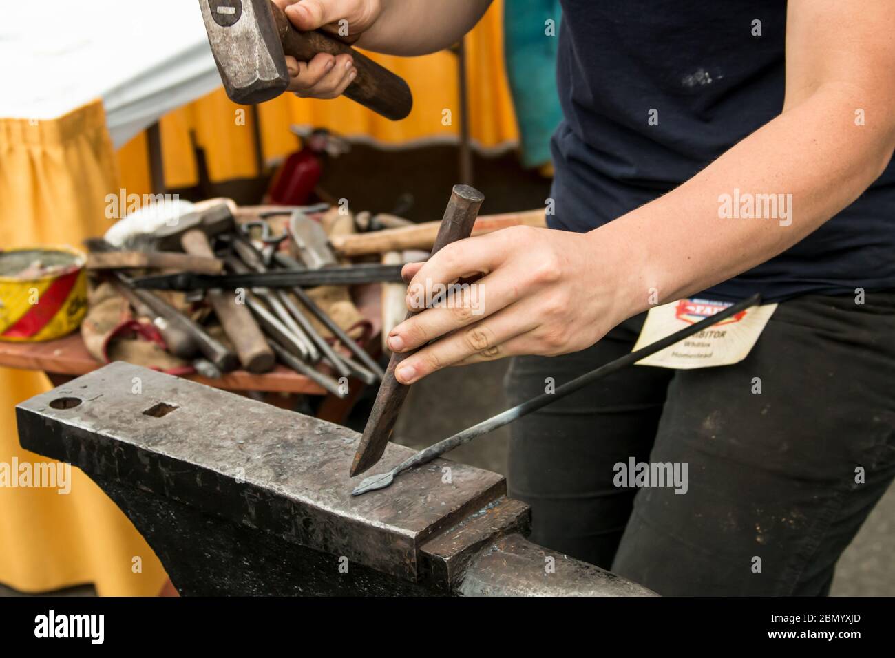 Female blacksmith hi-res stock photography and images - Alamy