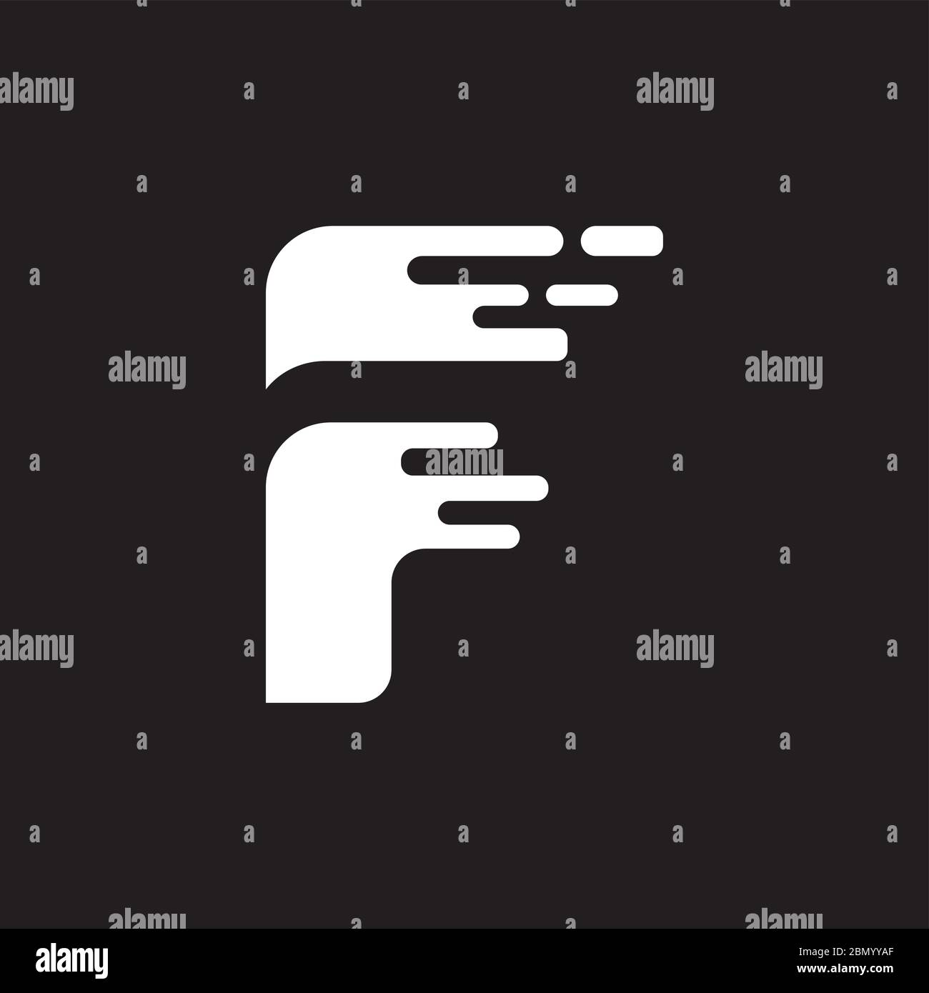 Initial letter ff logo or f logo vector design template Stock Vector ...