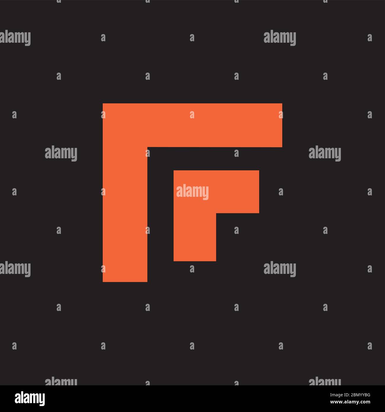 Initial letter ff logo or f logo vector design template Stock Vector ...