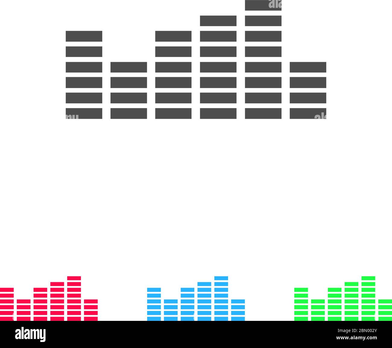 Equalizer icon flat. Color pictogram on white background. Vector ...