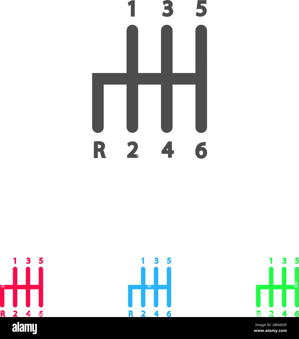 Transmission icon flat. Color pictogram on white background. Vector ...