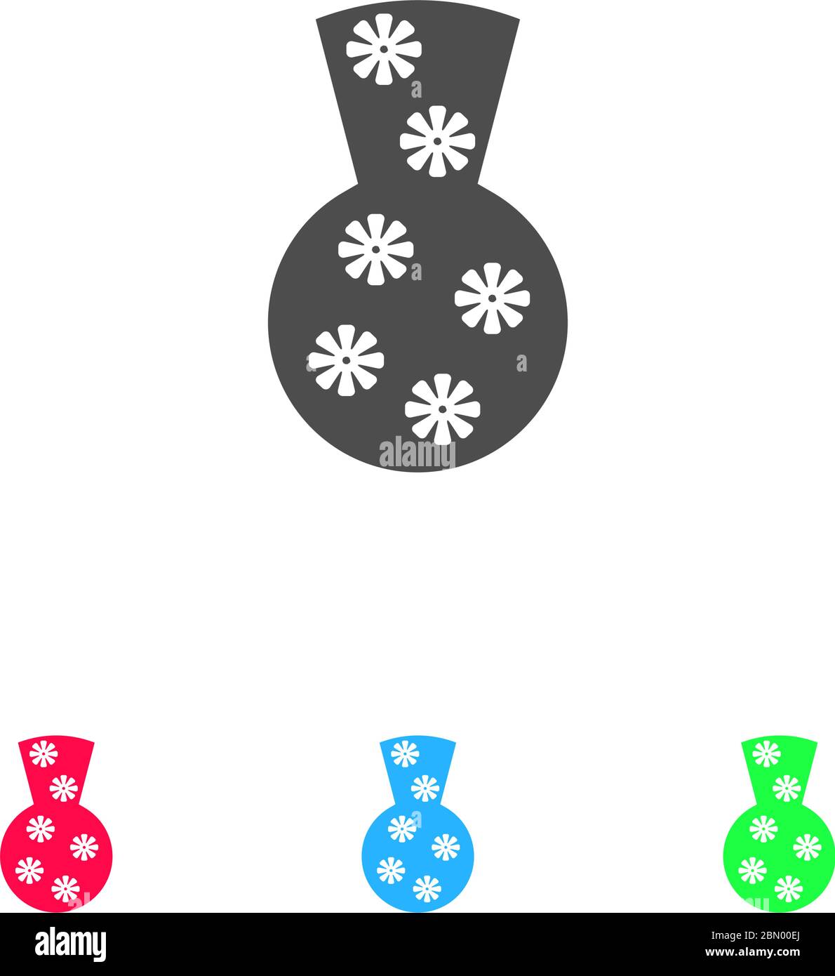 Pottery Vase icon flat. Color pictogram on white background. Vector ...