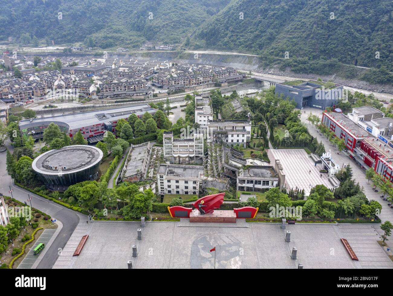 Aba, China. 10th May, 2020. The beauty of rebuild Wenchuan which was ...