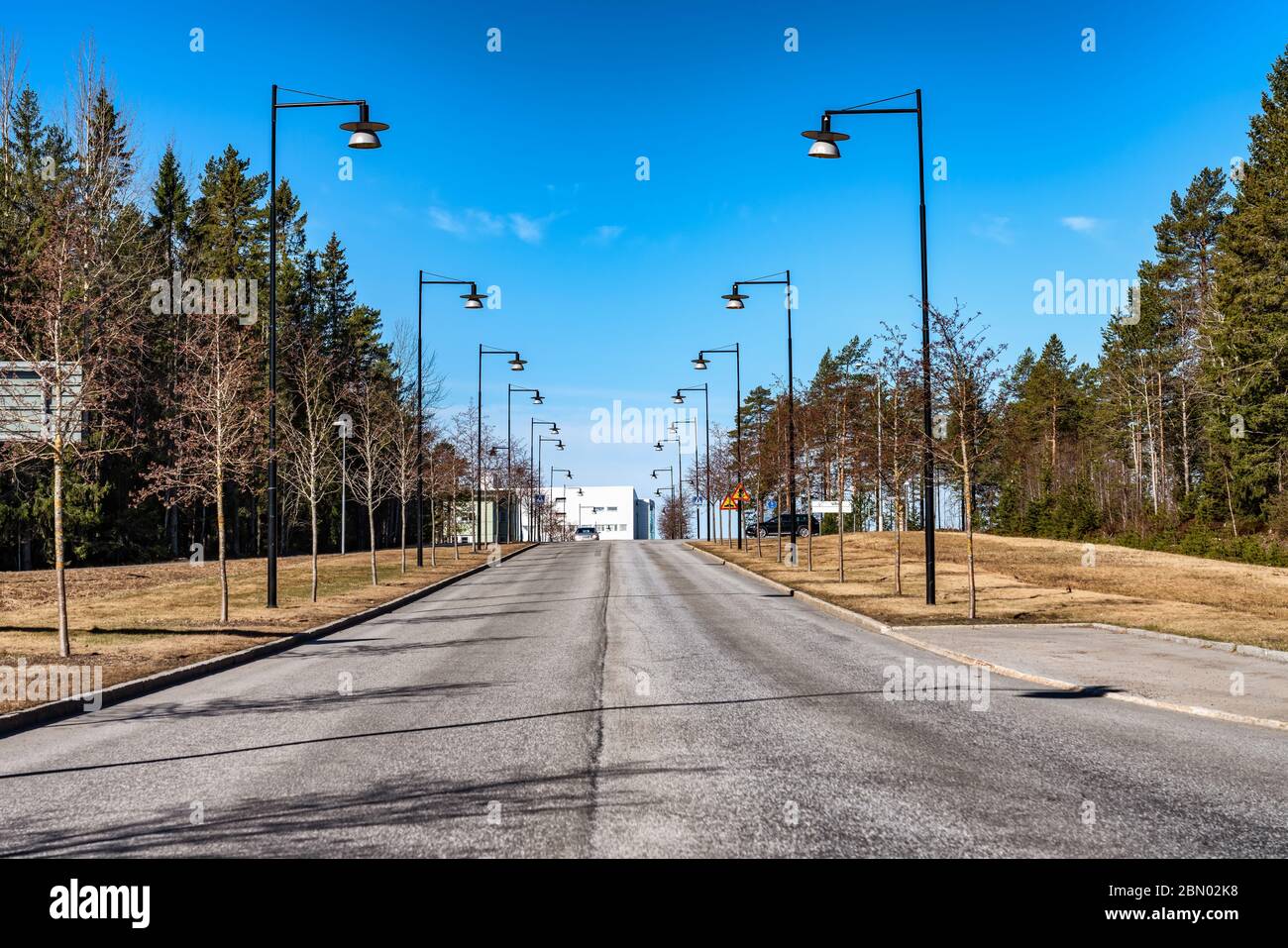 City Street Lights Day