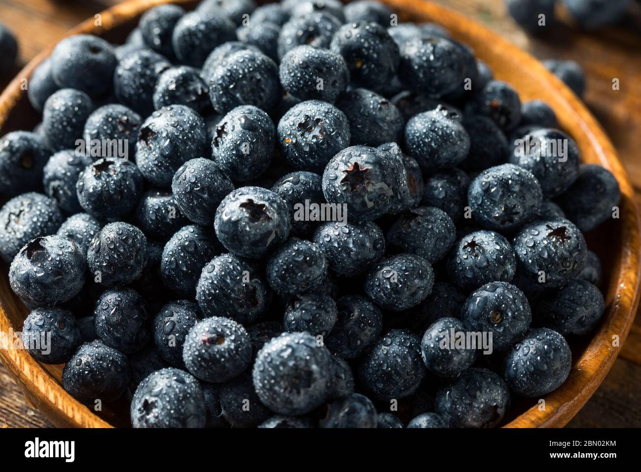 Raw Blue Organic Blueberries in a Bunch Stock Photo - Alamy