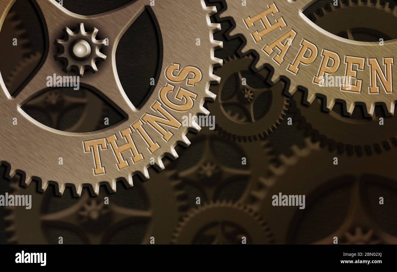 Word writing text Things Happen. Business photo showcasing Result of ...