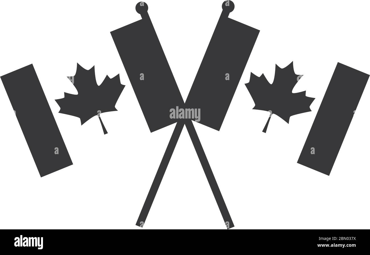 Canada flags celebration Cut Out Stock Images & Pictures - Alamy