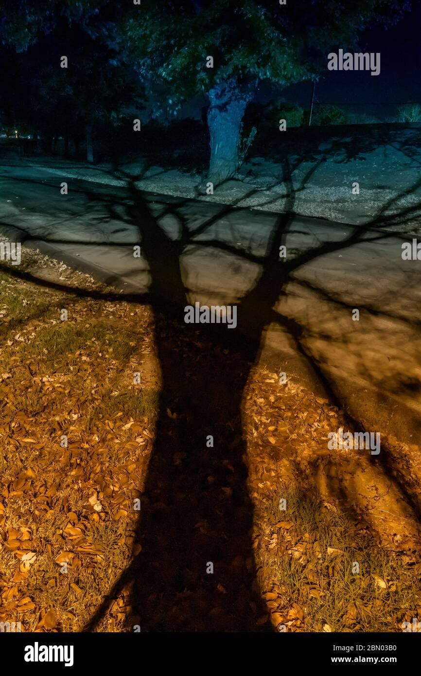 Lonely road night america hi-res stock photography and images - Alamy