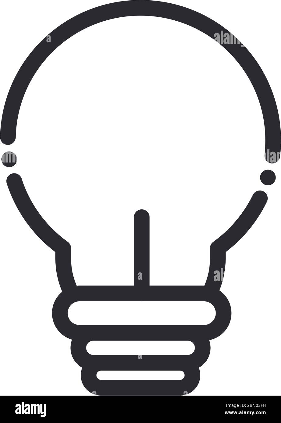 light bulb laboratory science and research vector illustration line ...