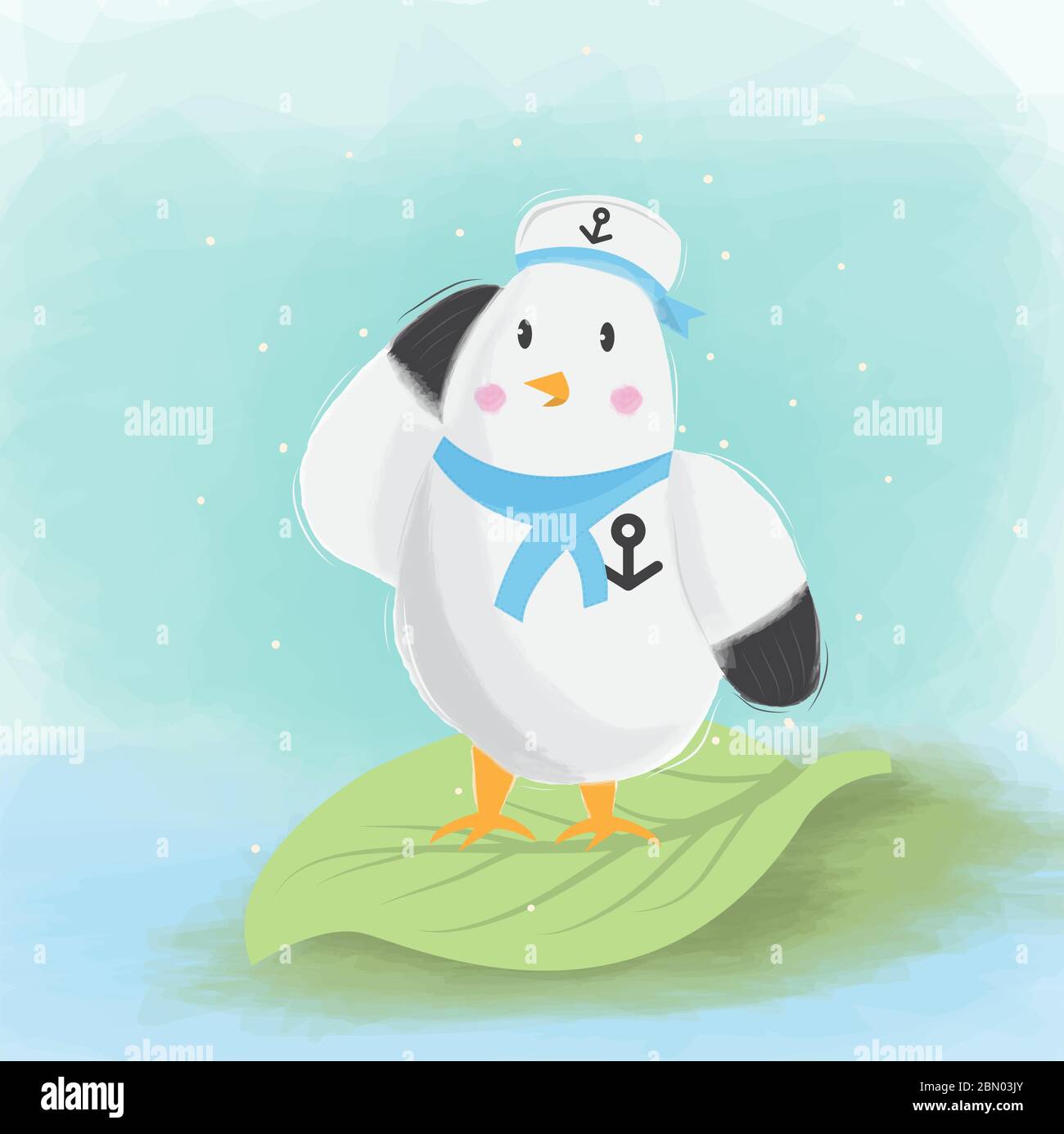 Cute seagull Stock Vector Images - Alamy
