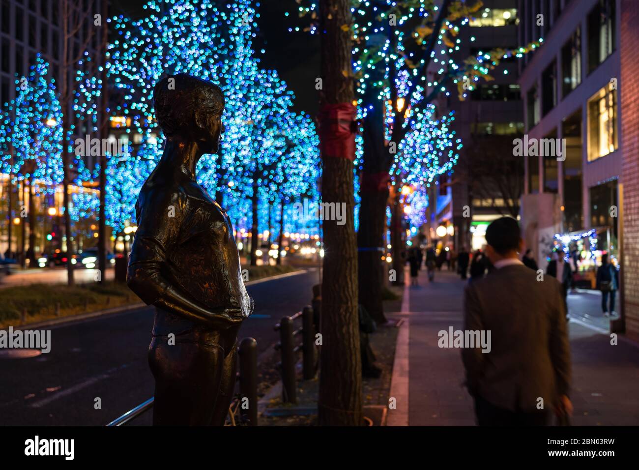 Festival of the Lights in Osaka. The winter illumination events ...
