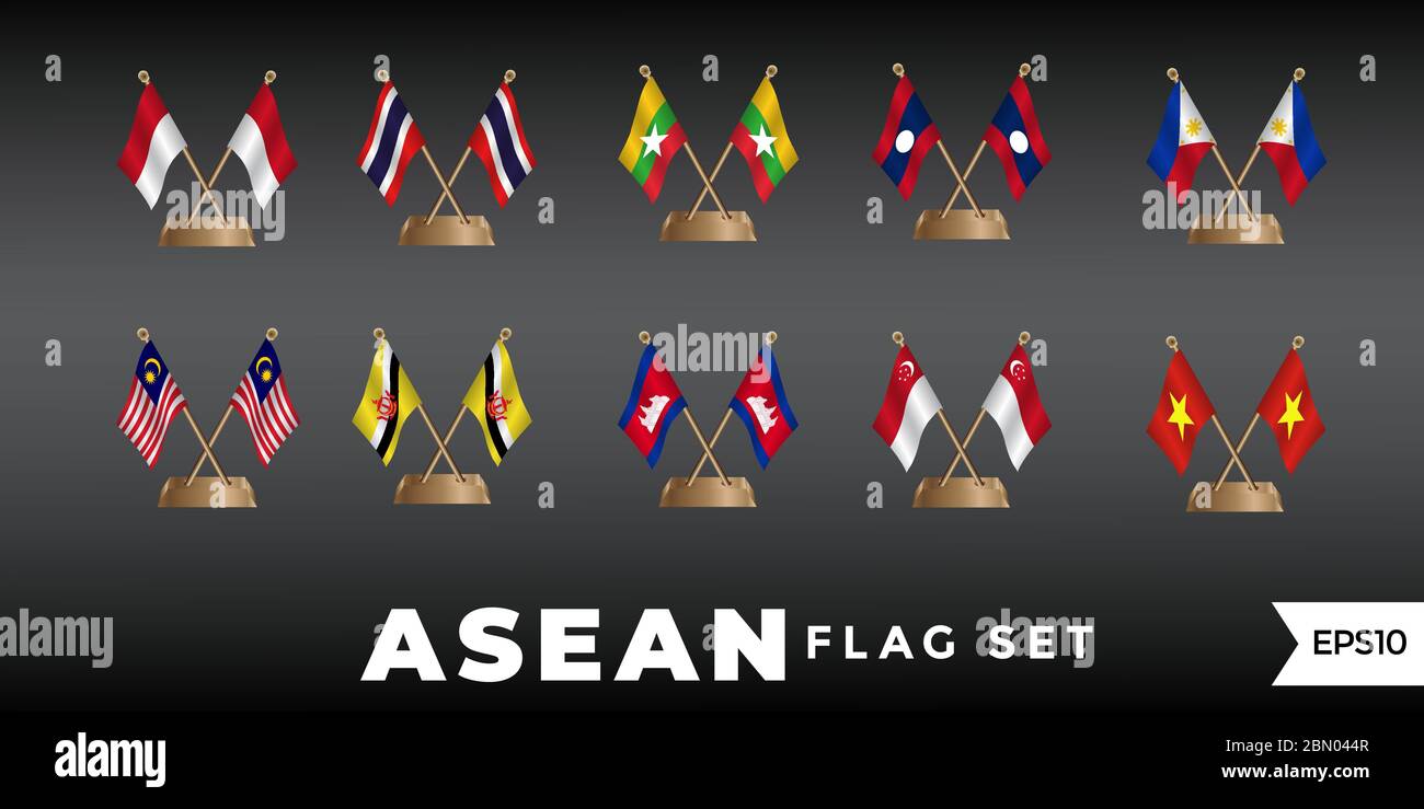Asean flags manila hi-res stock photography and images - Alamy