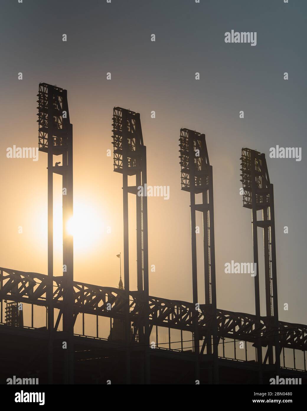 Progressive Field Lights Stock Photo - Alamy