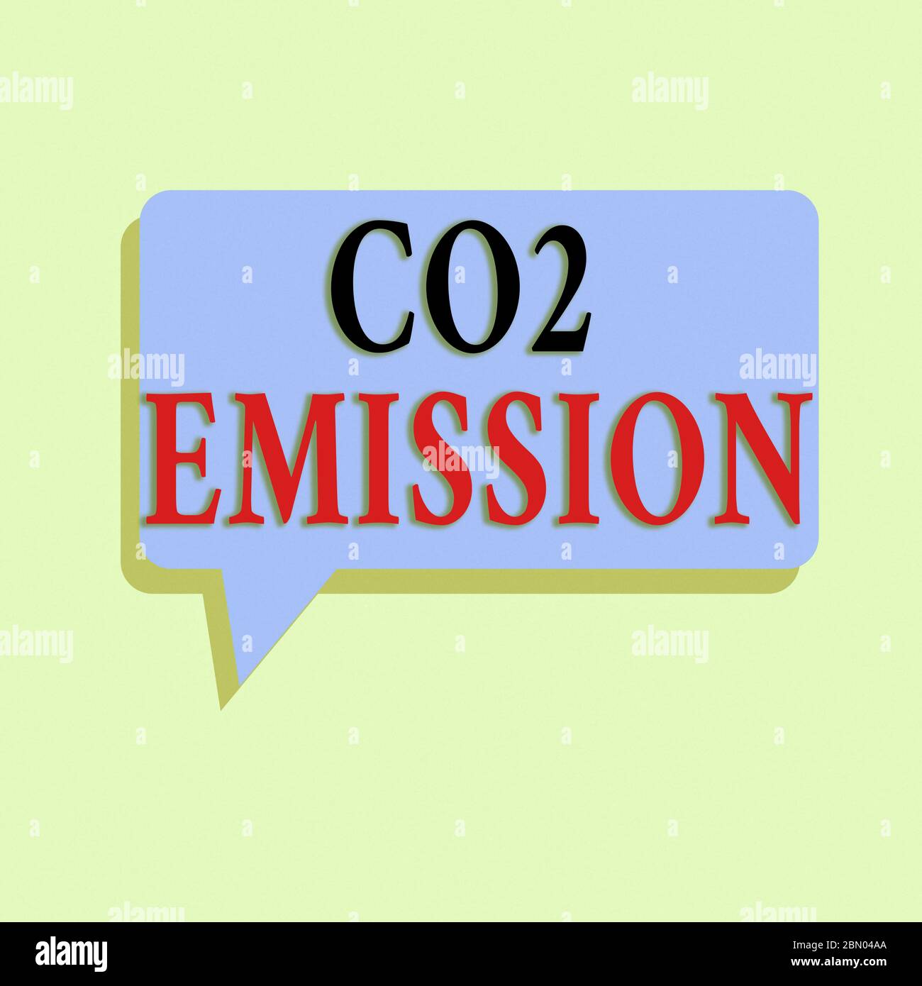Writing note showing Co2 Emission. Business concept for Releasing of ...
