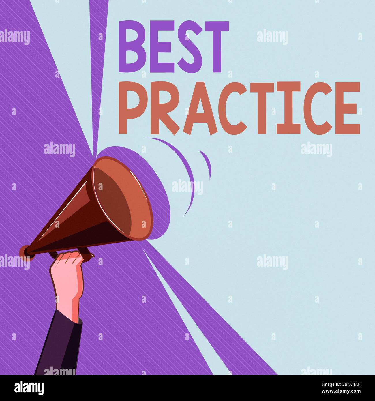 Text sign showing Best Practice. Business photo showcasing Method ...