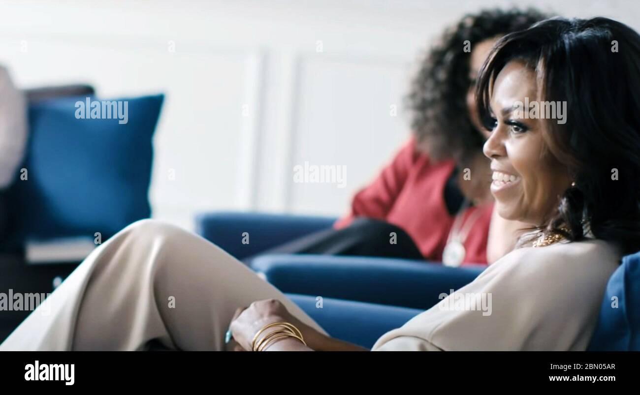 BECOMING, Michelle Obama, 2020. © Netflix / Courtesy Everett Collection ...
