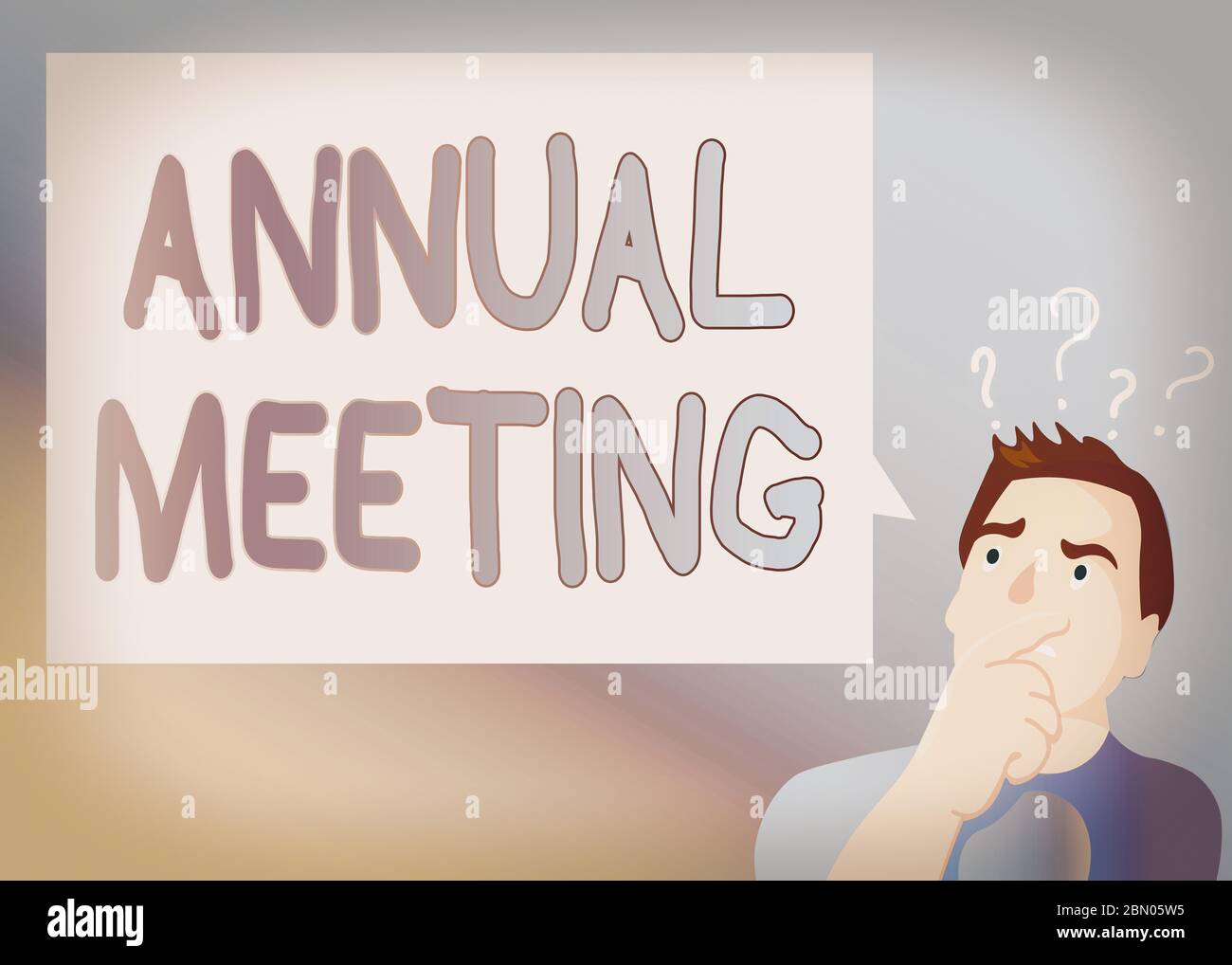 Text sign showing Annual Meeting. Business photo text Yearly gathering ...