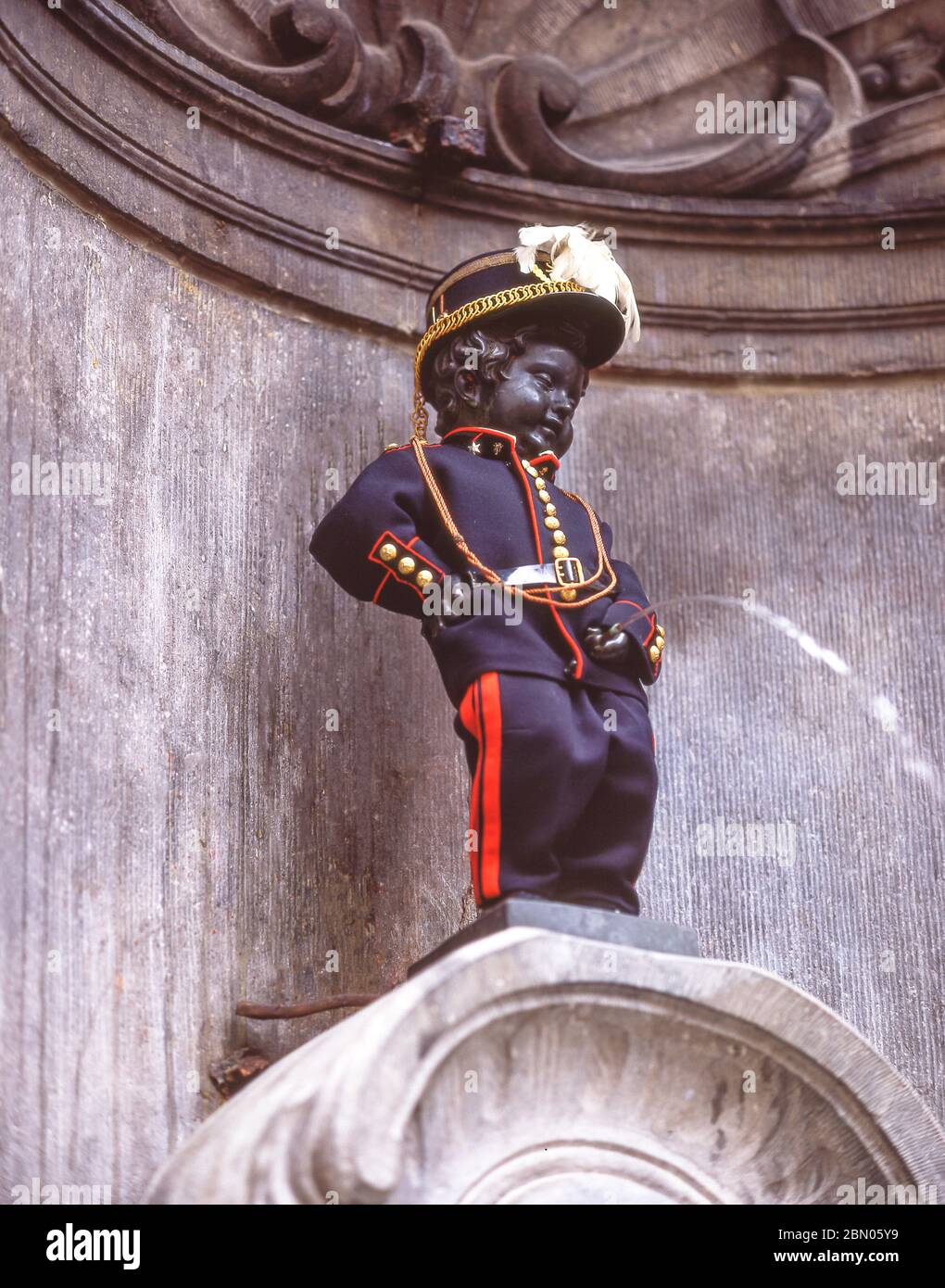 'Manneken Pis' fountain sculpture, Bruxelles-Ville, City of Brussels ...