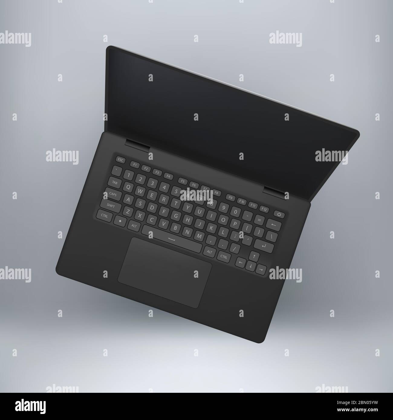Black laptop Stock Vector Images - Alamy