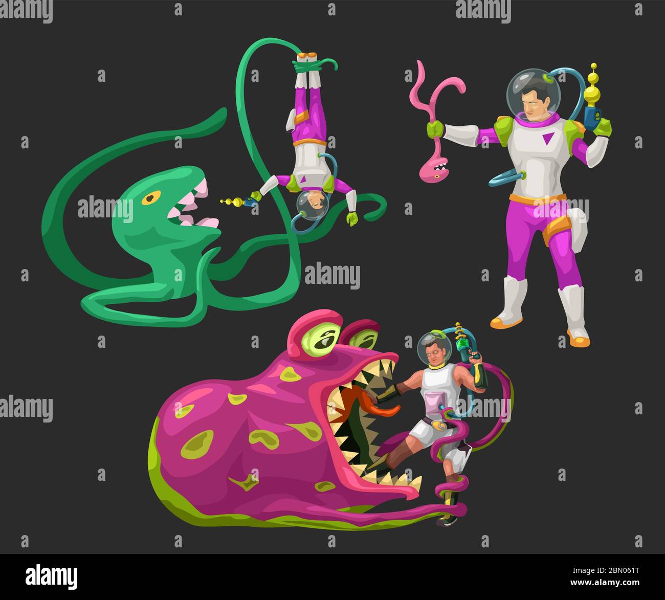 Illustration of an alien warrior hi-res stock photography and images ...