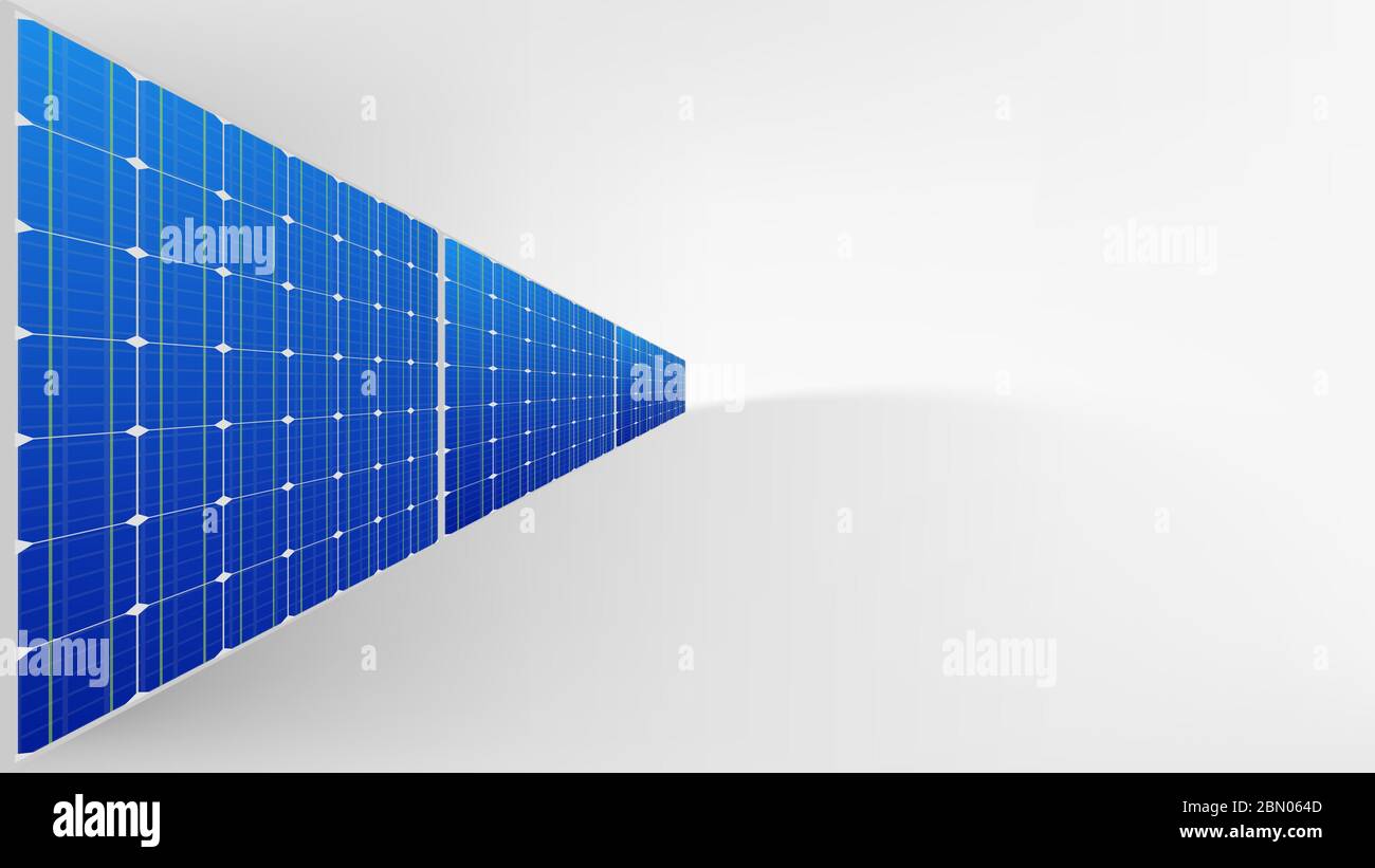 Solar cell on wall Stock Vector Images - Alamy
