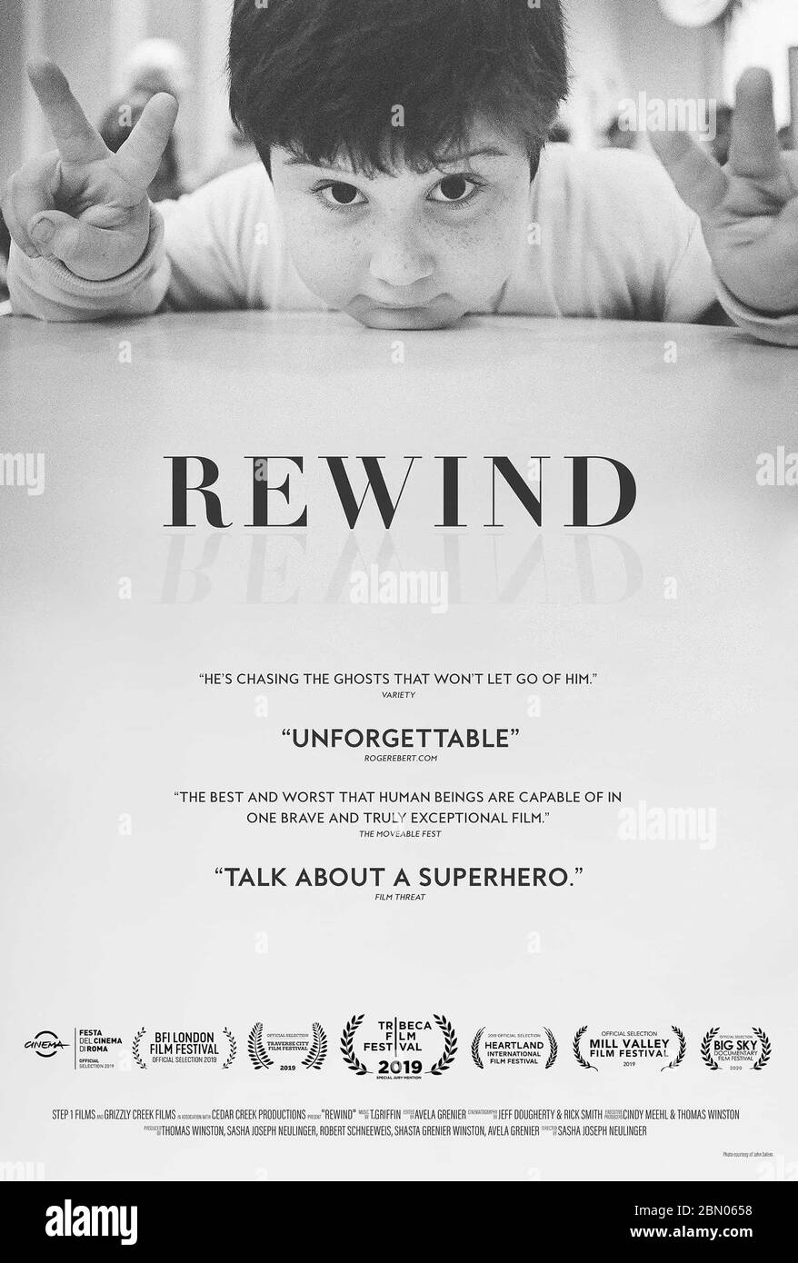 REWIND, poster, Sasha Joseph Neulinger, 2019. © FilmRise / Courtesy ...
