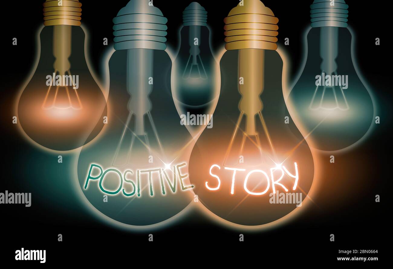 Word writing text Positive Story. Business photo showcasing Meaningful ...