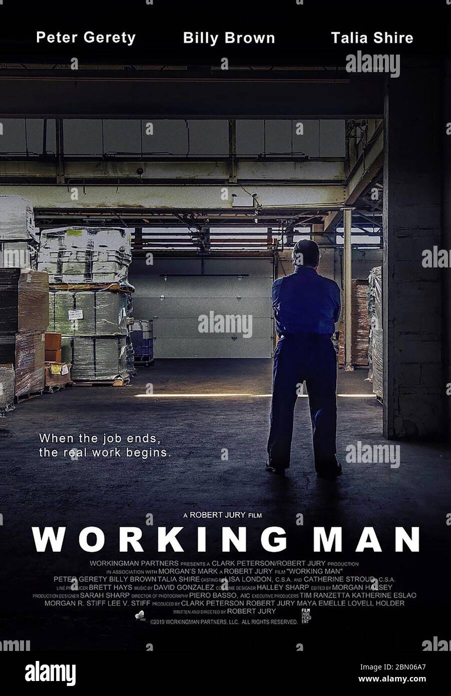 WORKING MAN, poster, Peter Gerety, 2020. © Brainstorm Media / Courtesy ...