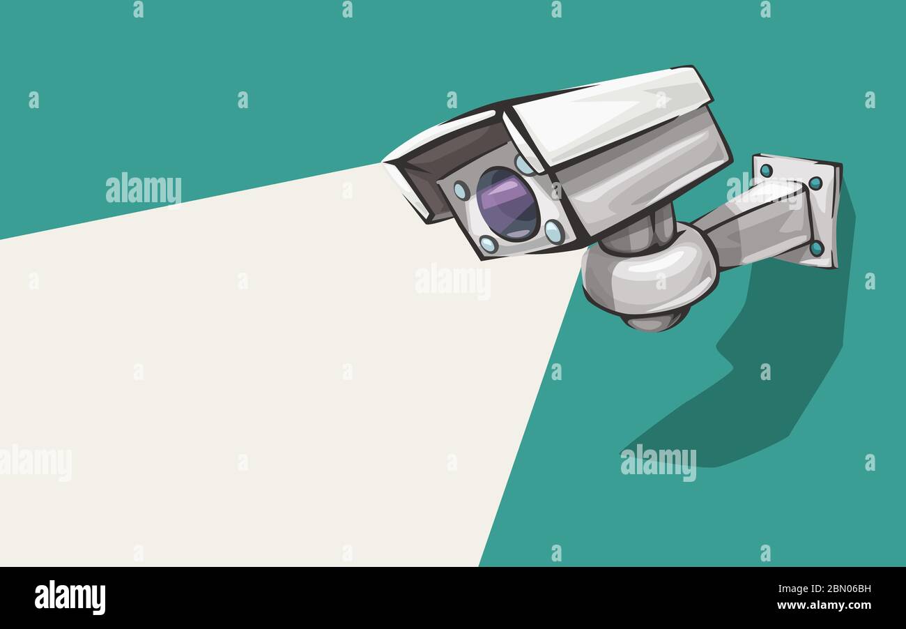 Illustration cartoon cctv security camera hi-res stock photography and ...